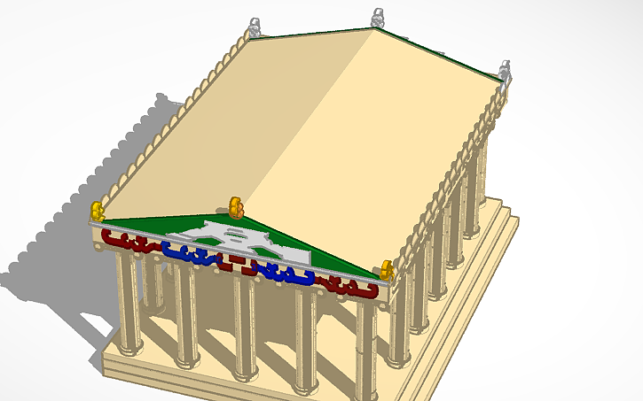 3D design Parthenon | Tinkercad