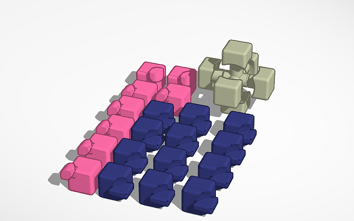 3D design Rubix cube - Tinkercad