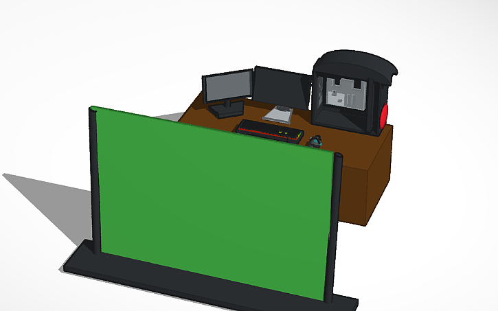 3d Design Gaming Setup Tinkercad
