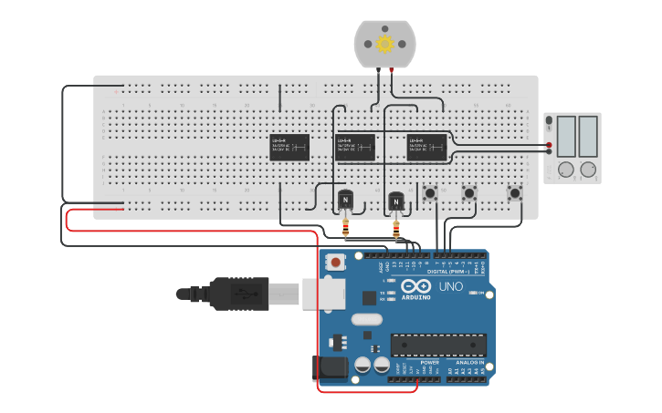 Circuit design REVERSÃO POR FIM DE CURSO - Tinkercad