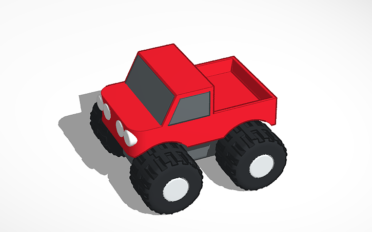 3D design MONSTER TRUCK - Tinkercad