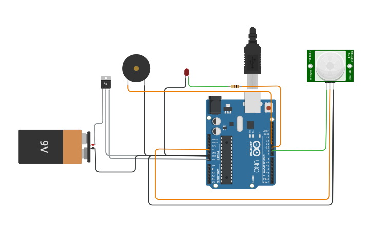 Circuit design sensor - Tinkercad