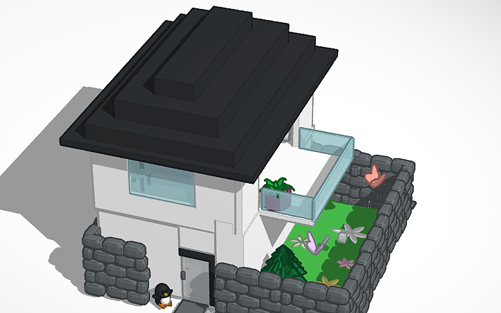 3D design House model - Tinkercad