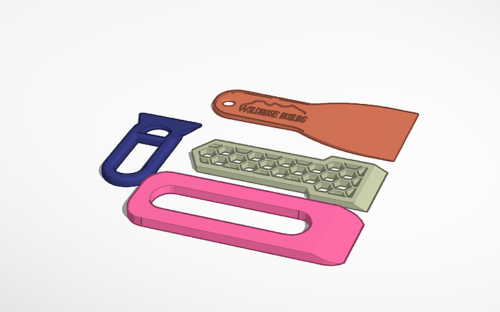 3D design Scraper - Tinkercad