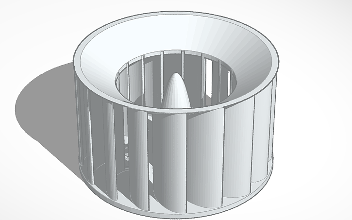 3D design fan blower - Tinkercad