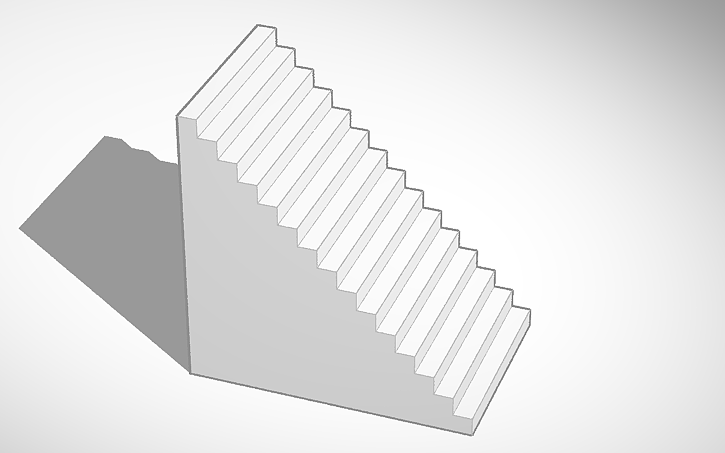 3D design Stair 1a (2x3x3) - Tinkercad