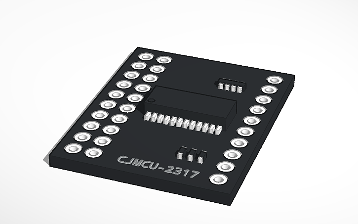 3D design CJMCU-2317 MCP23017 breakout - Tinkercad