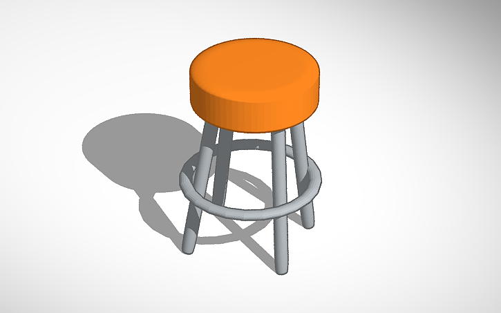 3D design Stool - Tinkercad