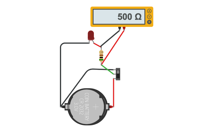 Circuit design multimeter - Tinkercad