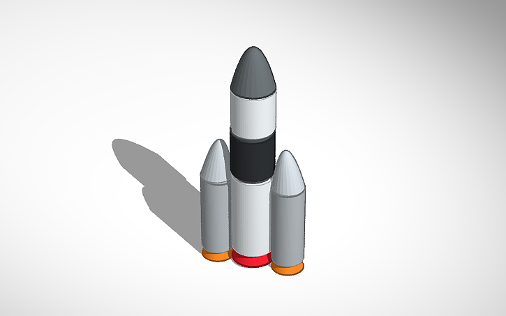 3D design Rocket Ship 3D Model - Tinkercad