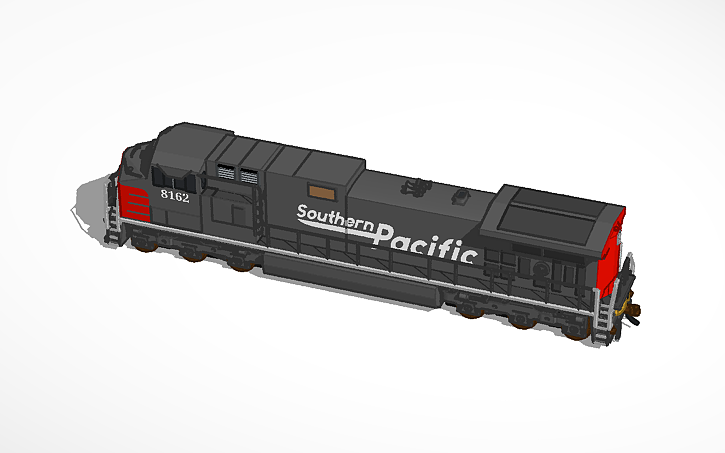 3D design Southern Pacific C44-9W 8162 - Tinkercad