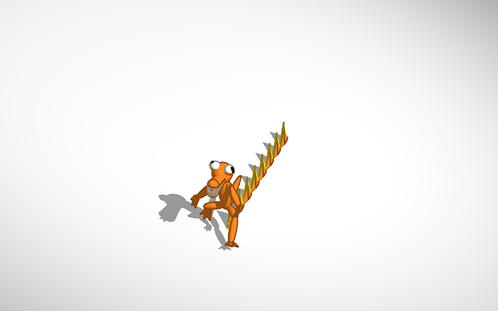 3D design Rainbow friends Orange (Running) - Tinkercad