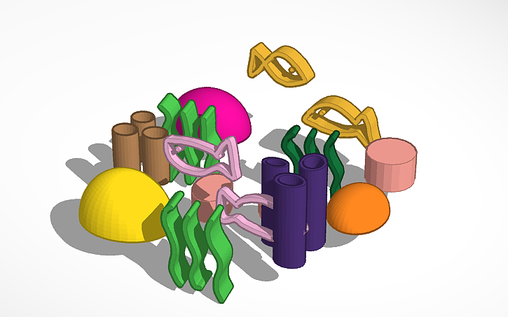 3D design Coral reef - Tinkercad