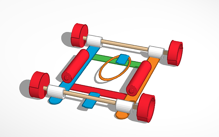 3D design Rubber Band Racer - Tinkercad