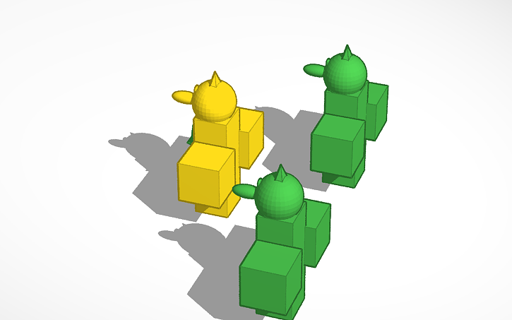 3D design fun stick guy panthers | Tinkercad