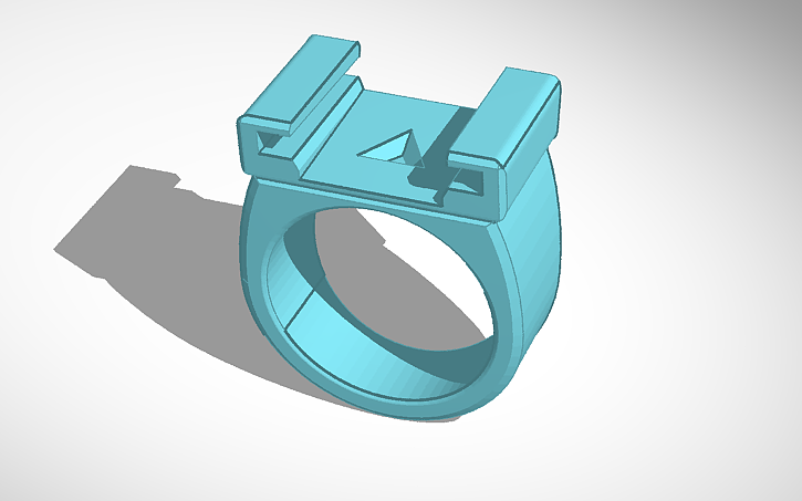 3D design Signet Ring Coldshoe - Tinkercad