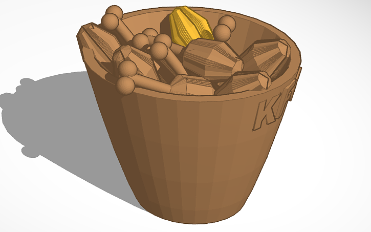 3D design kfc freid chicken - Tinkercad