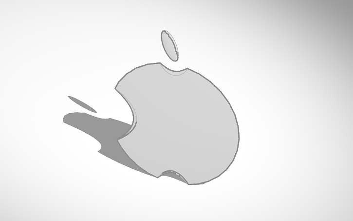 3D design Apple logo | Tinkercad