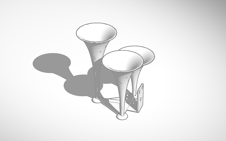 3D design train horn | Tinkercad