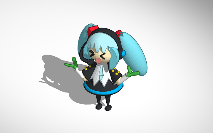 3D design HATSUNE MIKU - Tinkercad
