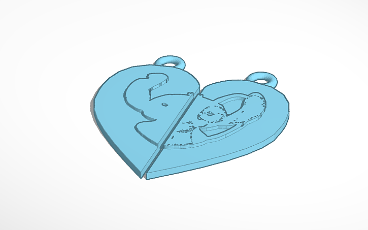 3D design Stitch y Angel - Tinkercad