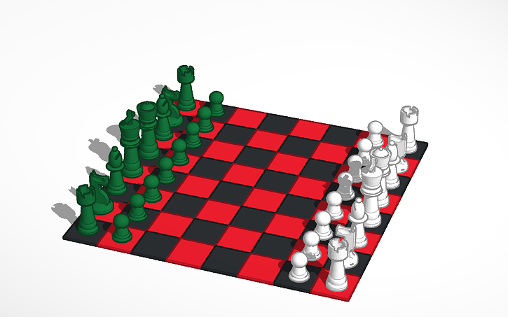 3D design Chess Set (Complete) | Tinkercad