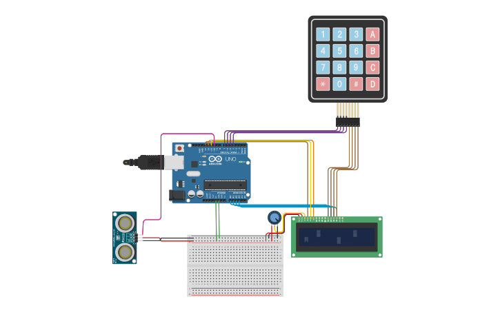 Circuit design Jogo PACMAN - Tinkercad