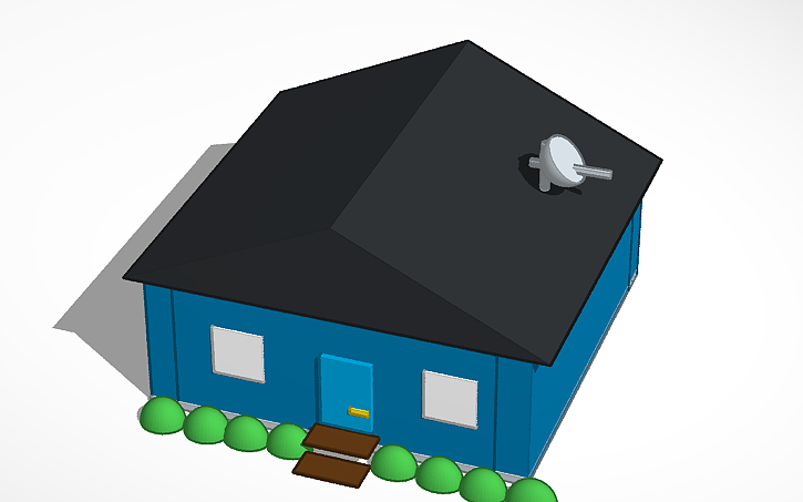 3D design simple house-abello - Tinkercad