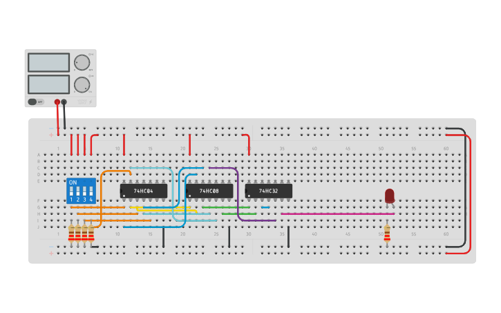 Circuit design Actividad 5 - Tinkercad