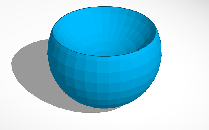 3D design bowl - Tinkercad