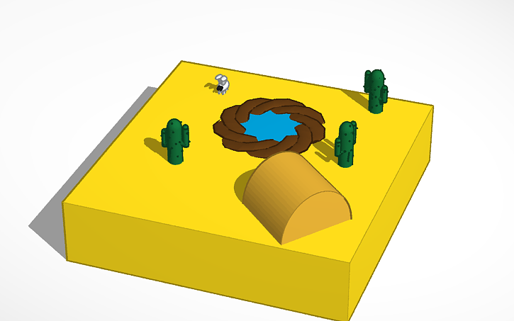 3D design Desert Biome | Tinkercad