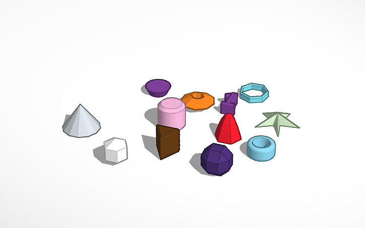 3D design Shapes - Tinkercad