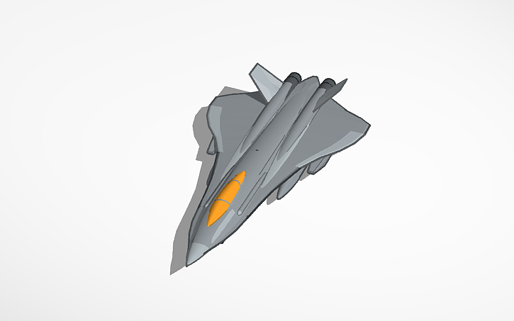 3D design SF-52 Scythe - 7th Gen Light Fighter - Tinkercad