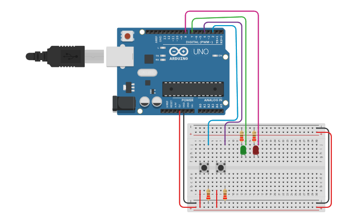 Circuit design Finite state machine | Tinkercad