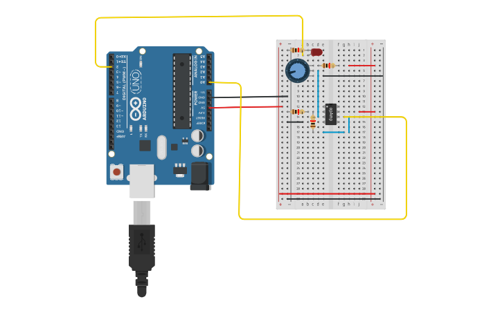 Circuit design pressure sensor - Tinkercad