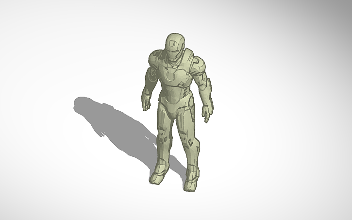 3D design IRON MAN - Tinkercad
