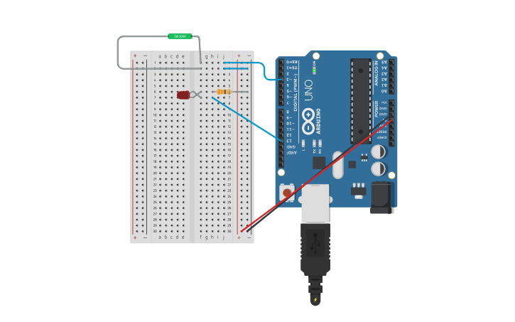 Circuit design Chapter 7.3 - Tilt Sensor - Tinkercad