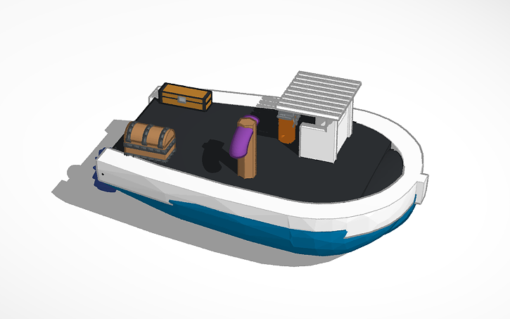 3D design Boat - Tinkercad