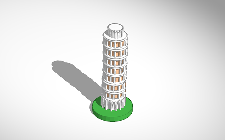 3D design ymhs-106-11-leaning tower of pisa | Tinkercad