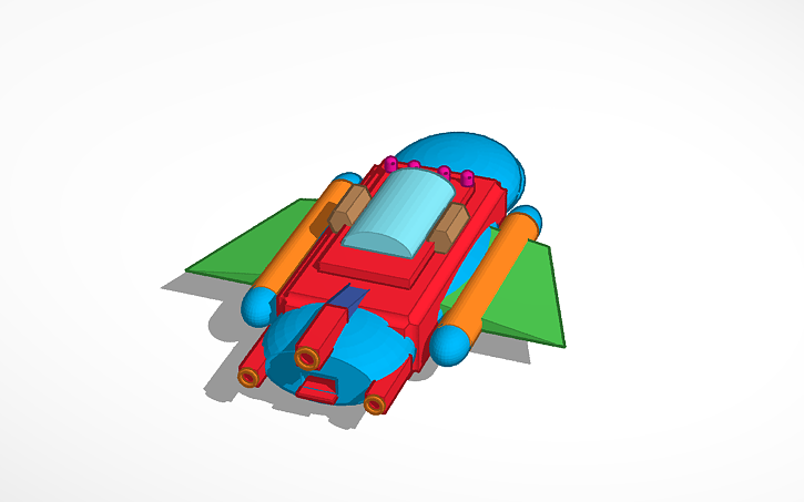 3D design SpaceShip_vol.2 - Tinkercad