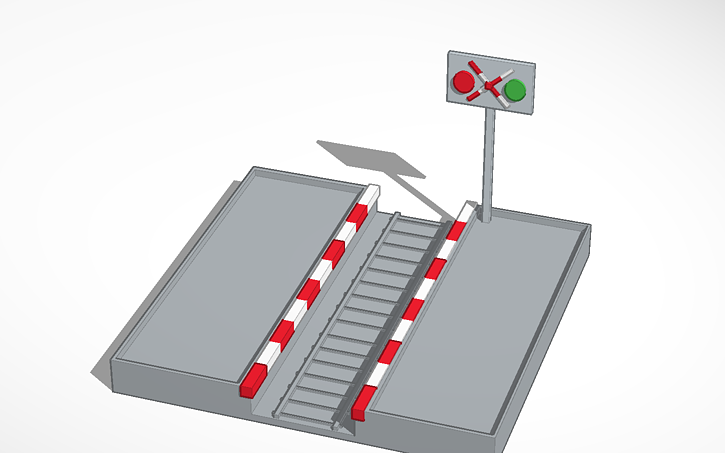 3D design Train Station - Tinkercad