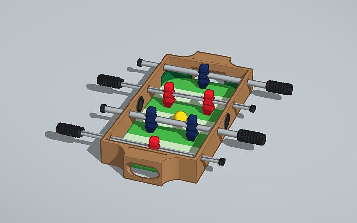 3D design foosball table - Tinkercad