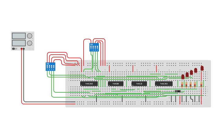 Circuit design bcd - Tinkercad