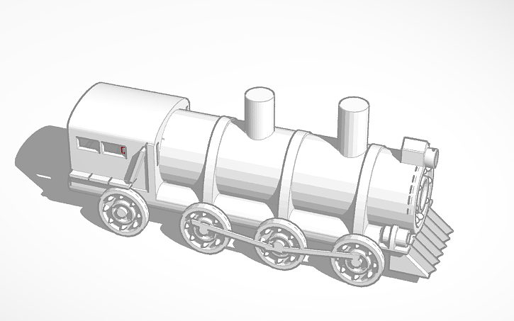 3D design Steam Locomotive - Tinkercad