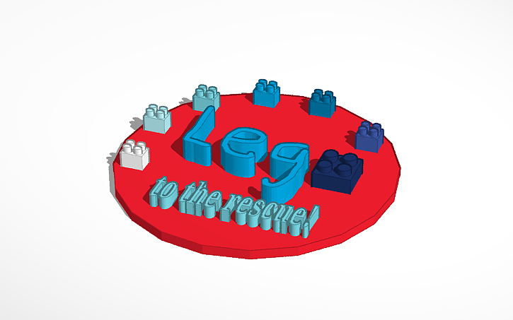 3D design Lego Master Shield - Tinkercad