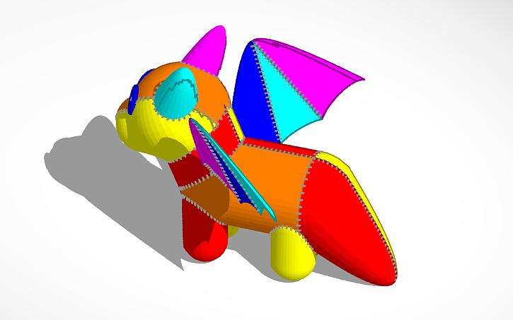 3D design derpy the dragon | Tinkercad