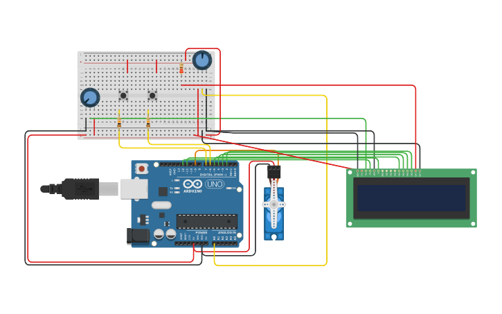 Circuit design Control ServoMotor | Tinkercad Circuit design Control ServoMotor | Tinkercad