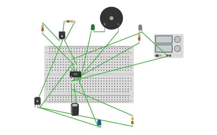 Circuit design IR Reversing radar - Tinkercad