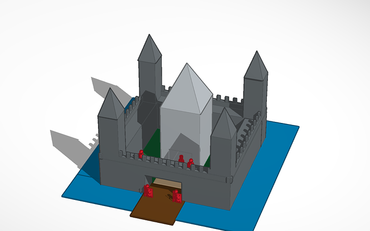 3D design Simple Castle | Tinkercad
