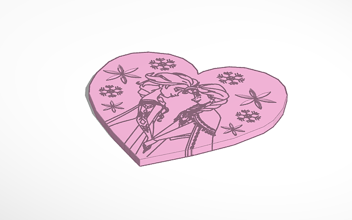 3D design elsa and anna - frozen - Tinkercad